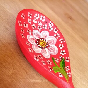 Eastern European Art Flowers Hand Painted Wooden Spoon - Etsy
