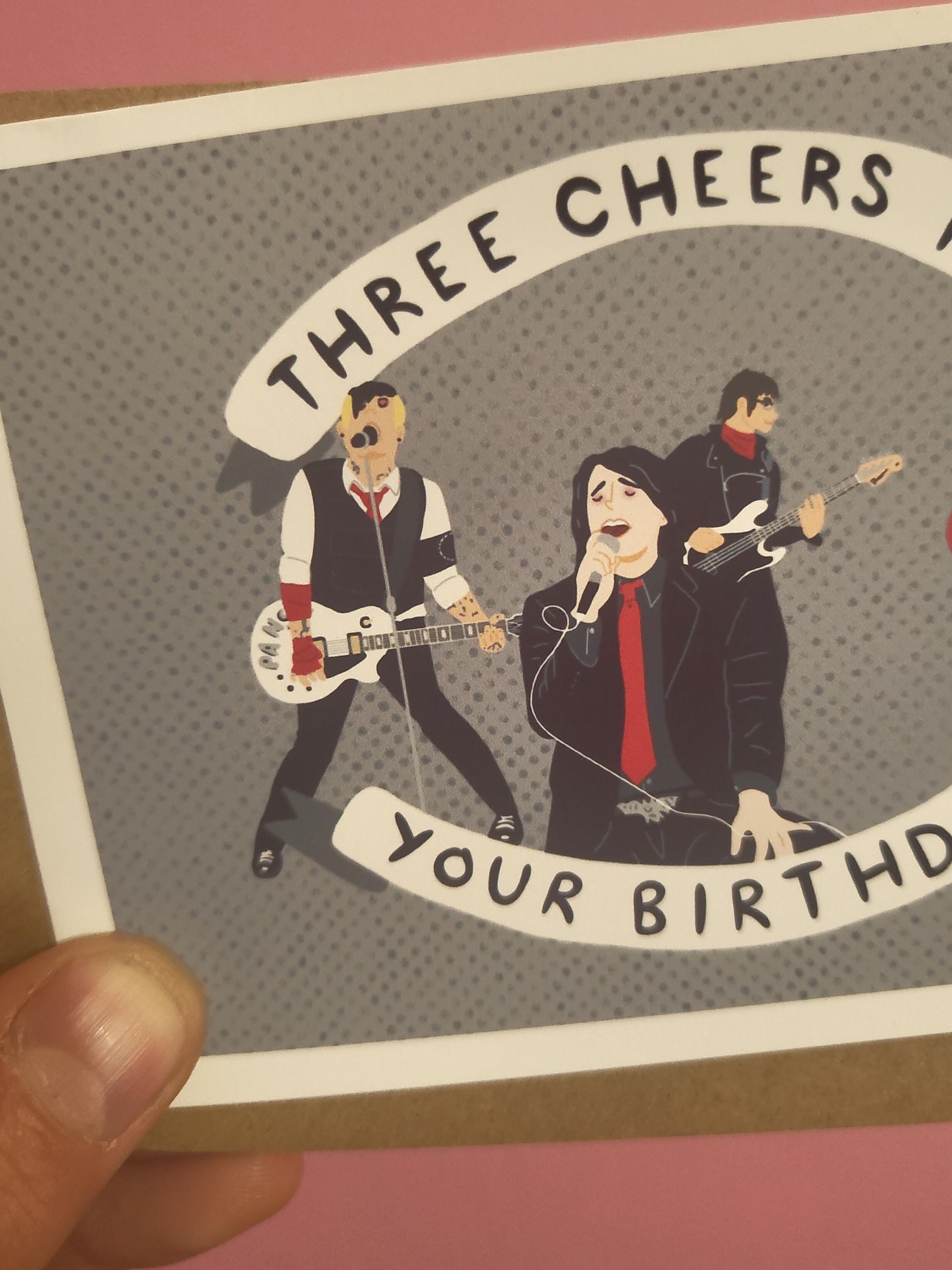 My Chemical Romance - Three Cheers Birthday Card - Pop Punk Portrait ...
