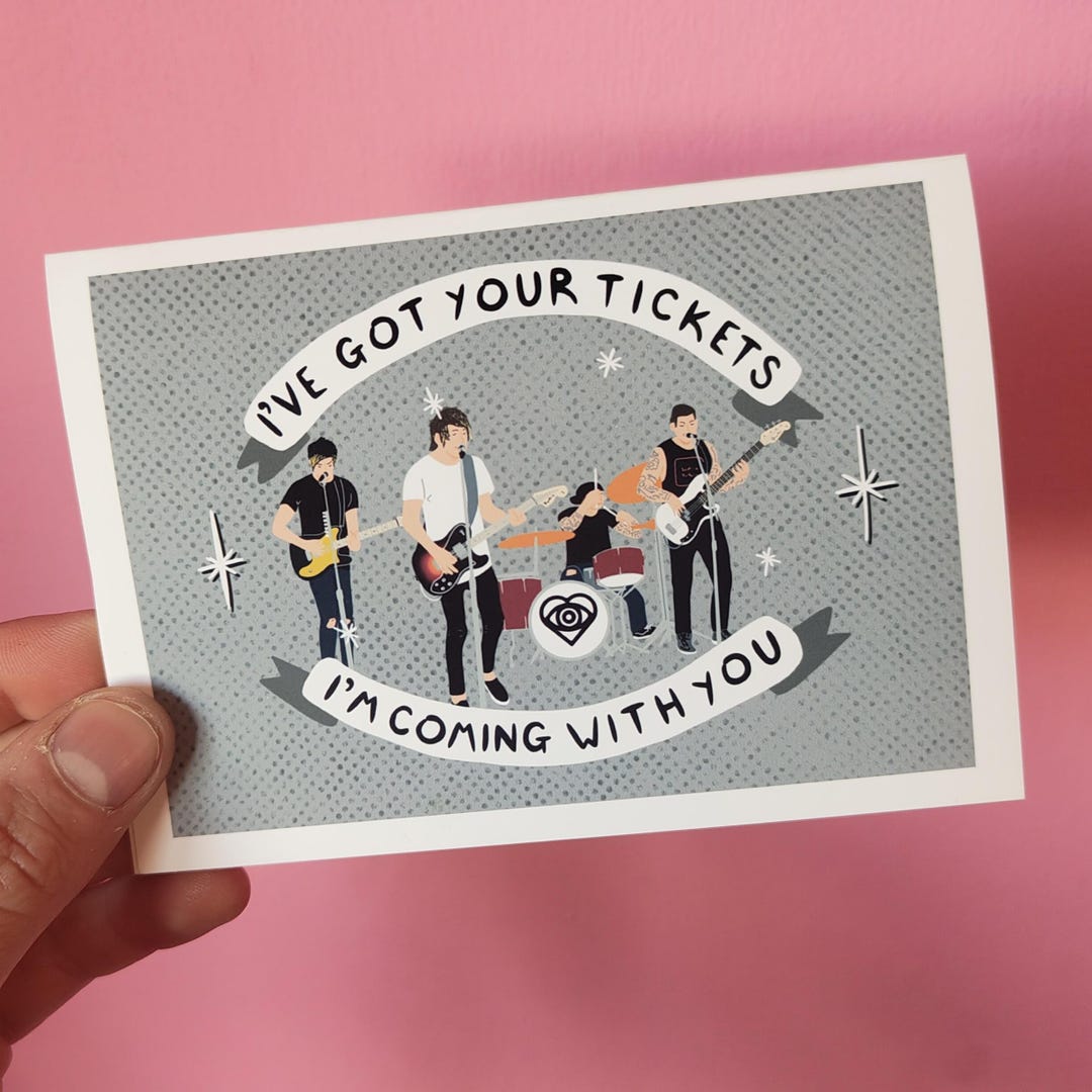 All Time Low - Tour Ticket Card - A6 - Emo Band - Etsy