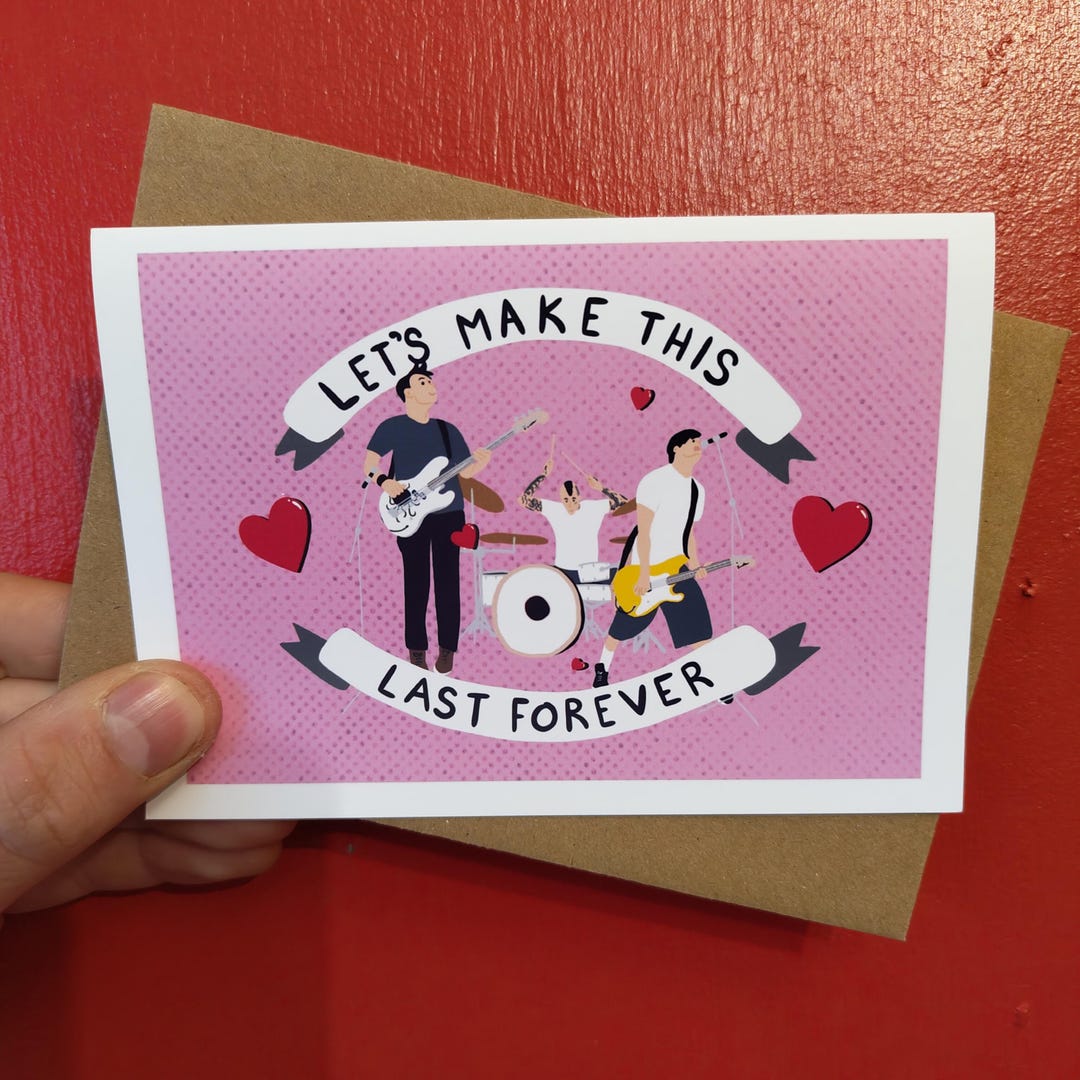 Blink 182 Anniversary Card: Pop Punk Illustration (A6) - Etsy