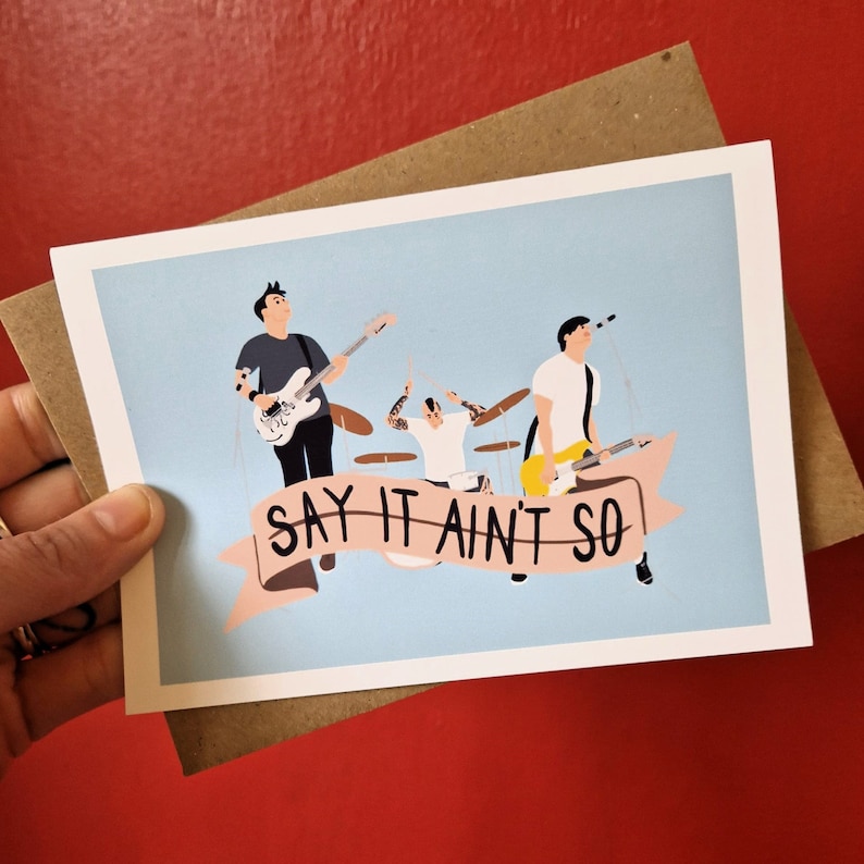 Blink 182 All the Small Things A6 Greetings Card Birthday Card ...