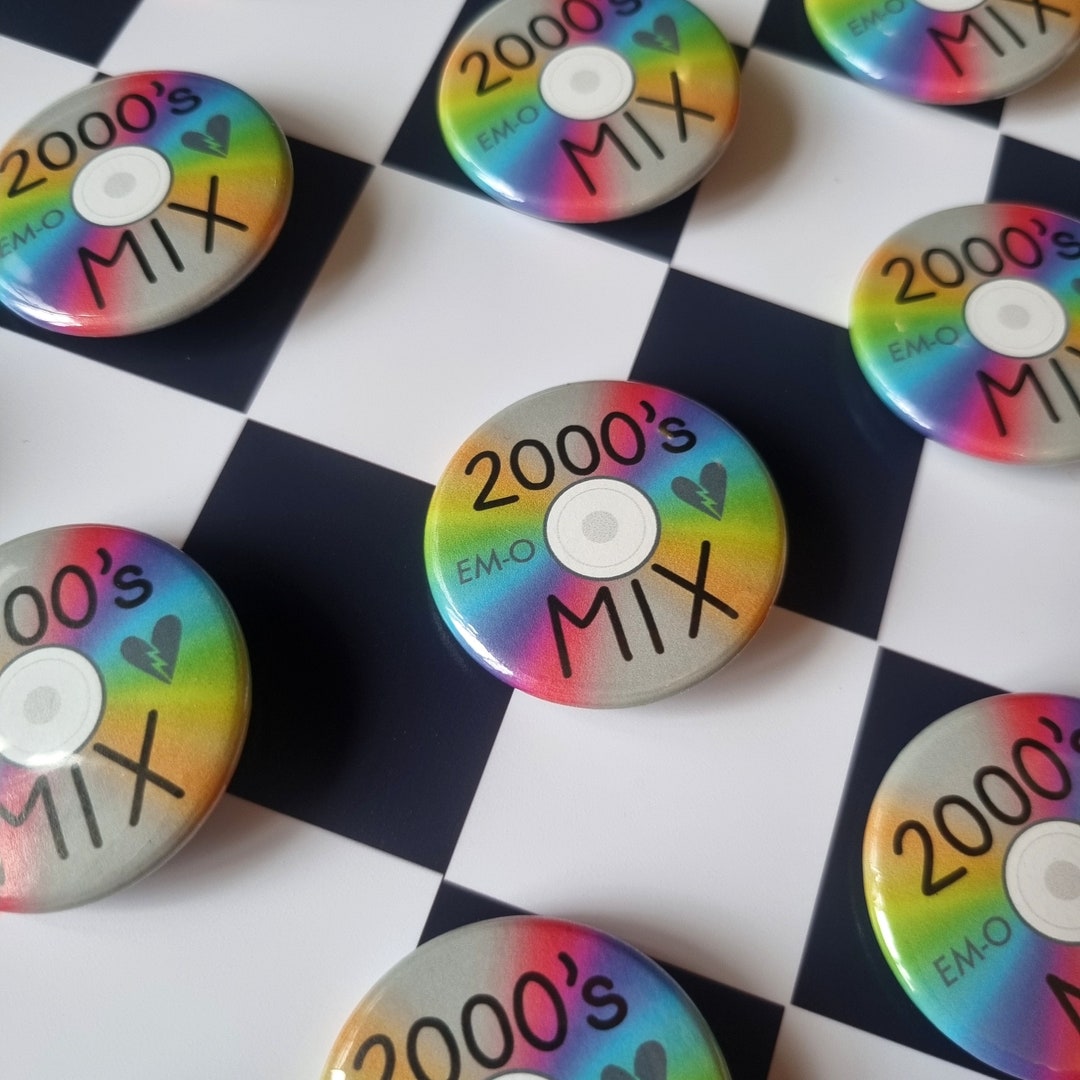 2000's Mix CD - 38mm Emo Nostalgia Button Badge - Etsy
