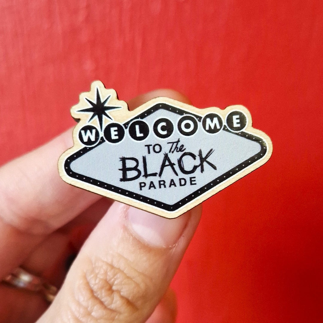 Welcome to the Black Parade - Emo Wooden Pin Badge MCR - Etsy