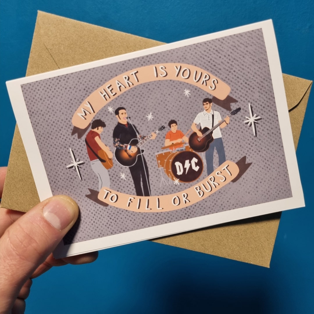 Dashboard Confessional - Hands Down - A6 Greetings Card - Emo Band ...