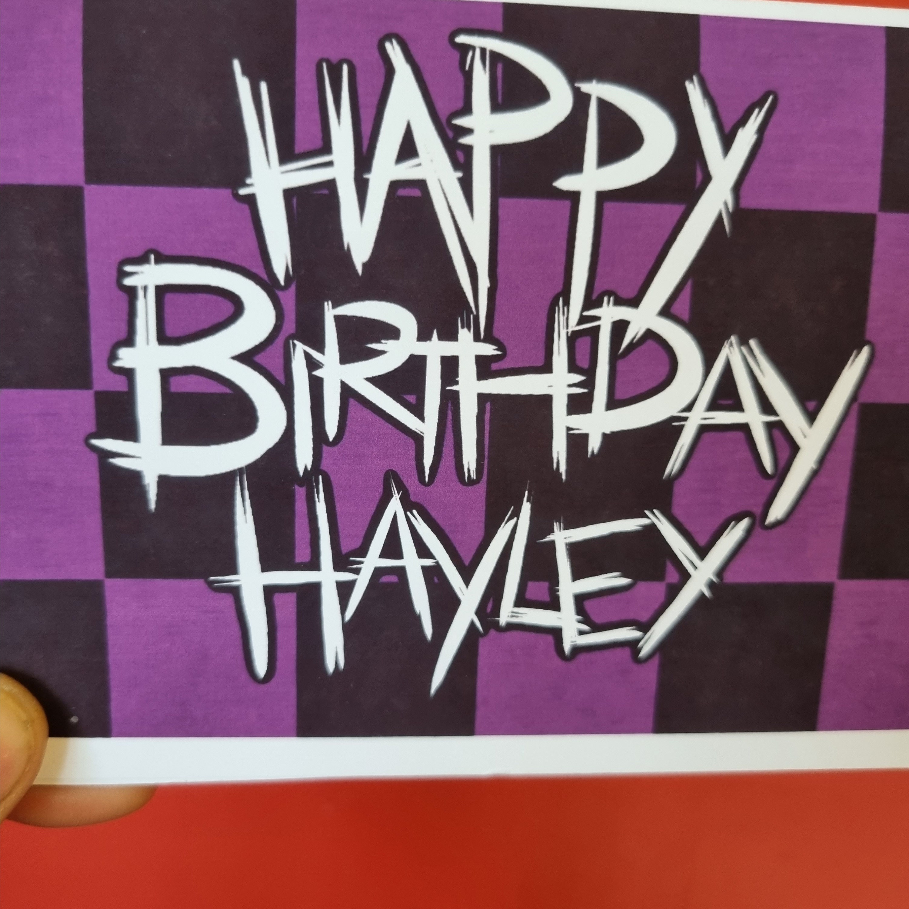 Personalised Name Emo Happy Birthday Card With Envelope - Etsy