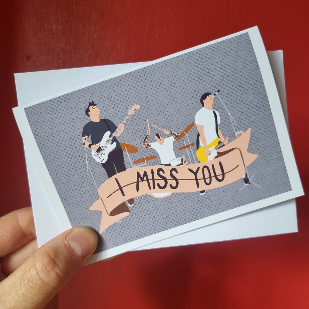 Blink 182 - I Miss You - A6 Greetings Card - Birthday Card ...