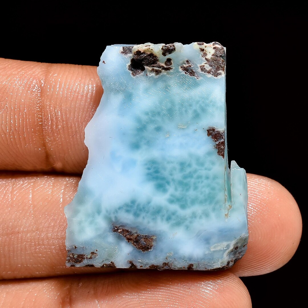 Natural Larimar Slice Rare Larimar Rough Slab Raw Larimar Spiritual ...
