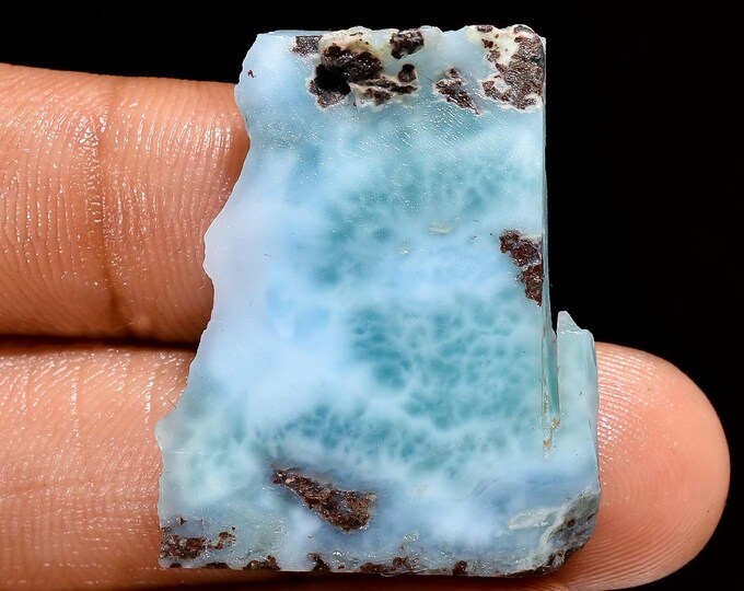 Natural Larimar Slice Rare Larimar Rough Slab Raw Larimar Spiritual ...