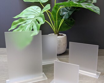 Clear Acrylic Blank Plaque / Retail Display Sign With Stand / - Etsy