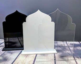 Acrylic Blank Muslim Masjid Mosque Temple Plaque & Stand/ Ramadan ...