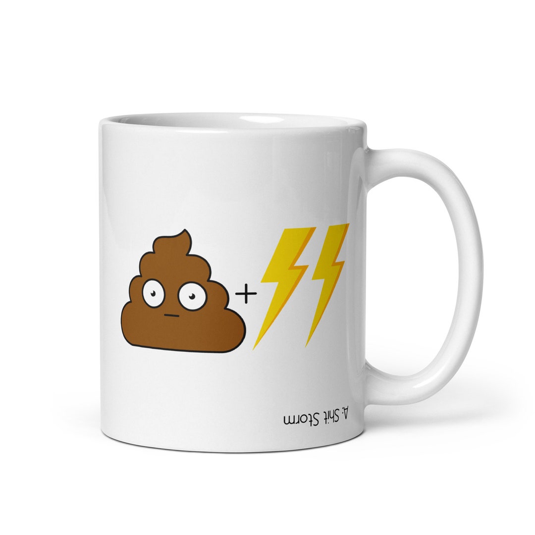 Shit Storm Rebus Puzzle Mug, Funny Mug, Gag Gift, Dad Gift, Brother ...