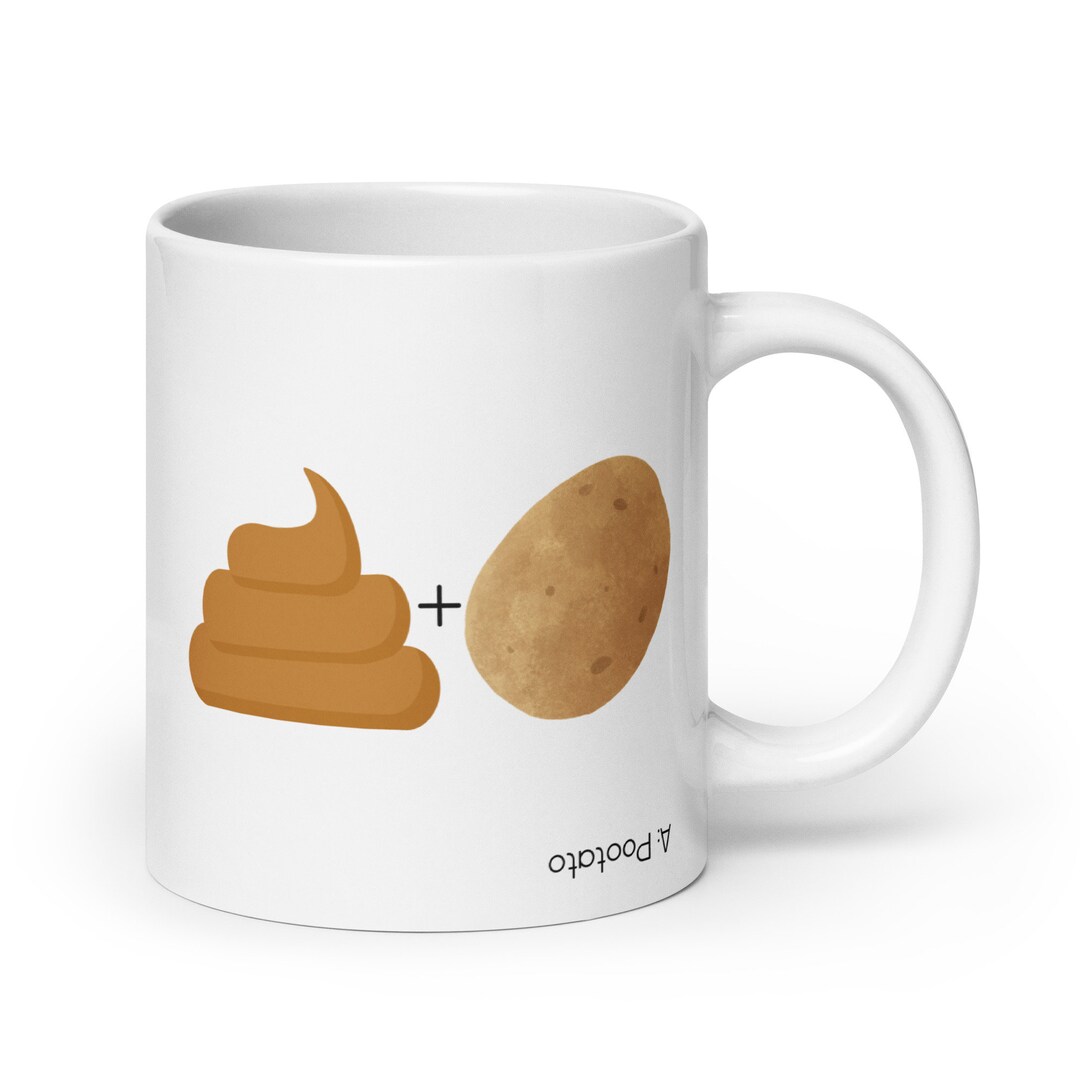 Pootato Rebus Puzzle Color Mug, Funny Mug, Gag Gift, Dad Gift, Brother ...