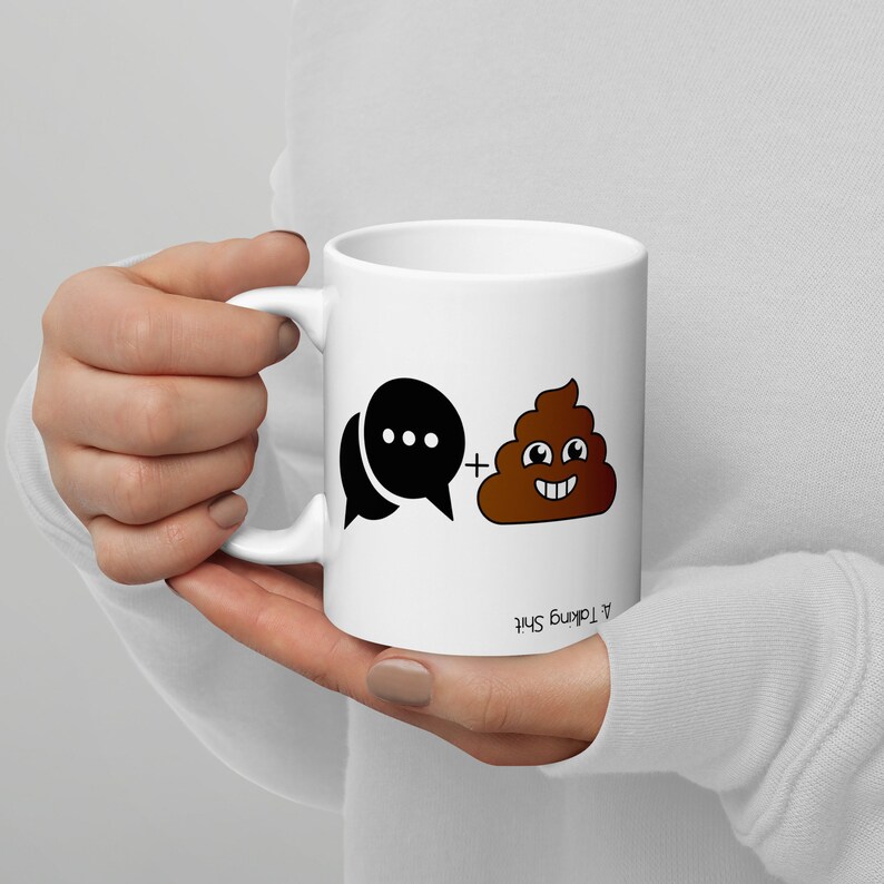 Talking Shit Rebus Puzzle Mug, Funny Mug, Gag Gift, Dad Gift, Brother ...
