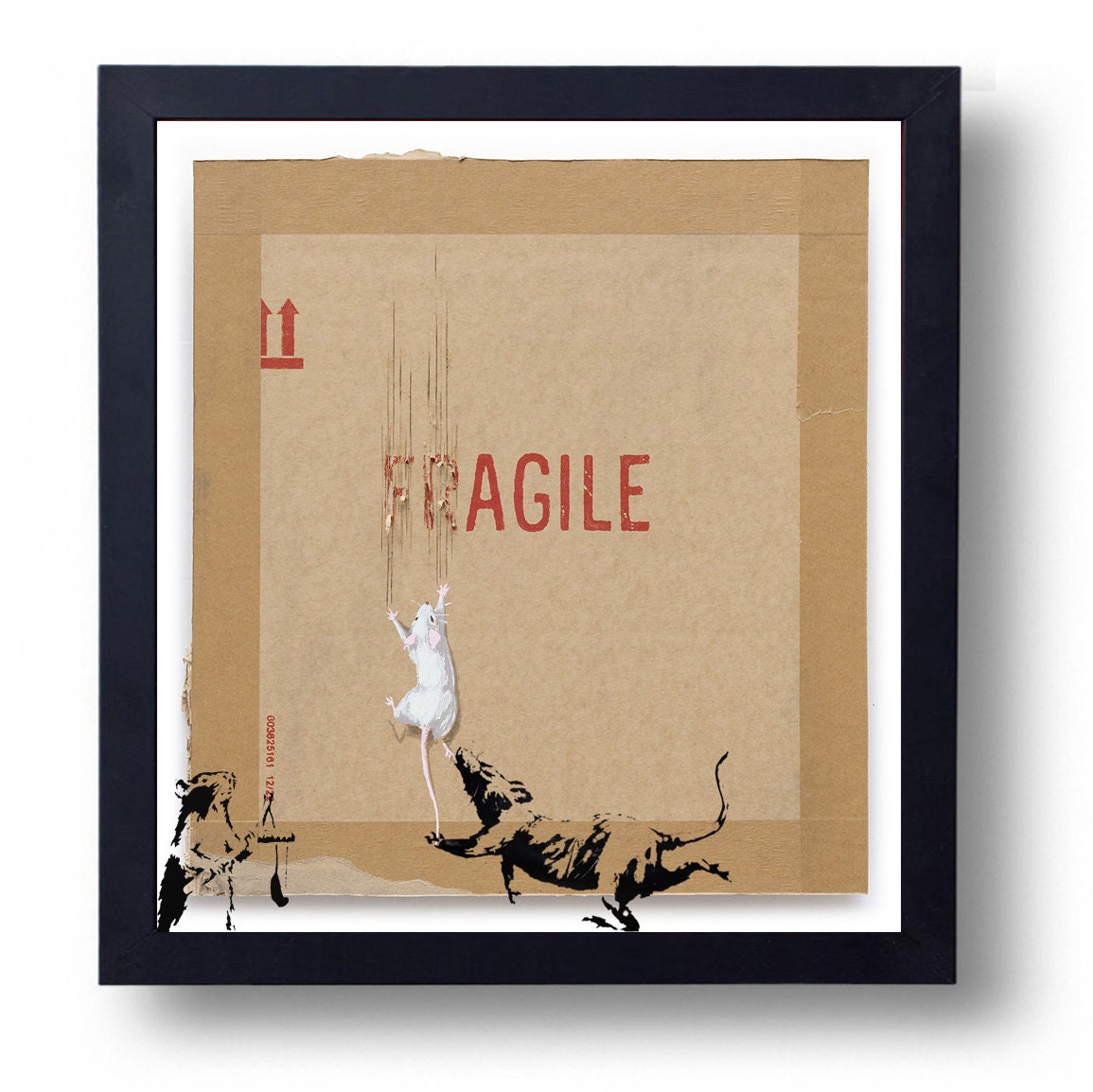 Banksy Fragile Mouse Framed Print Croydon Slingshot Rat Ukraine 2022 ...