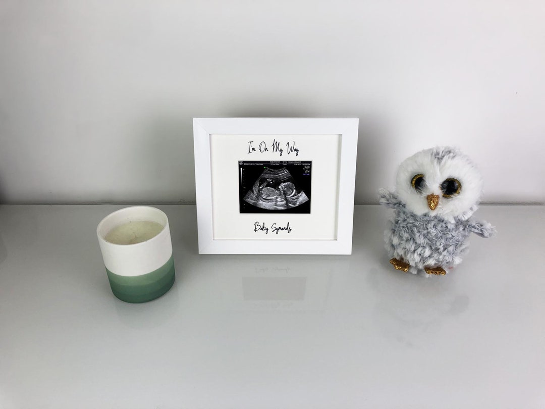 Personalised Baby Scan Picture Frame - Ultrasound Sonogram 12 & 20 Week ...