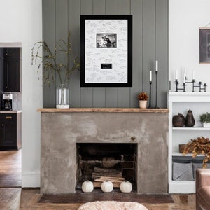 Personalised Wedding Guest Message Mount Board - Signature Guest Book ...