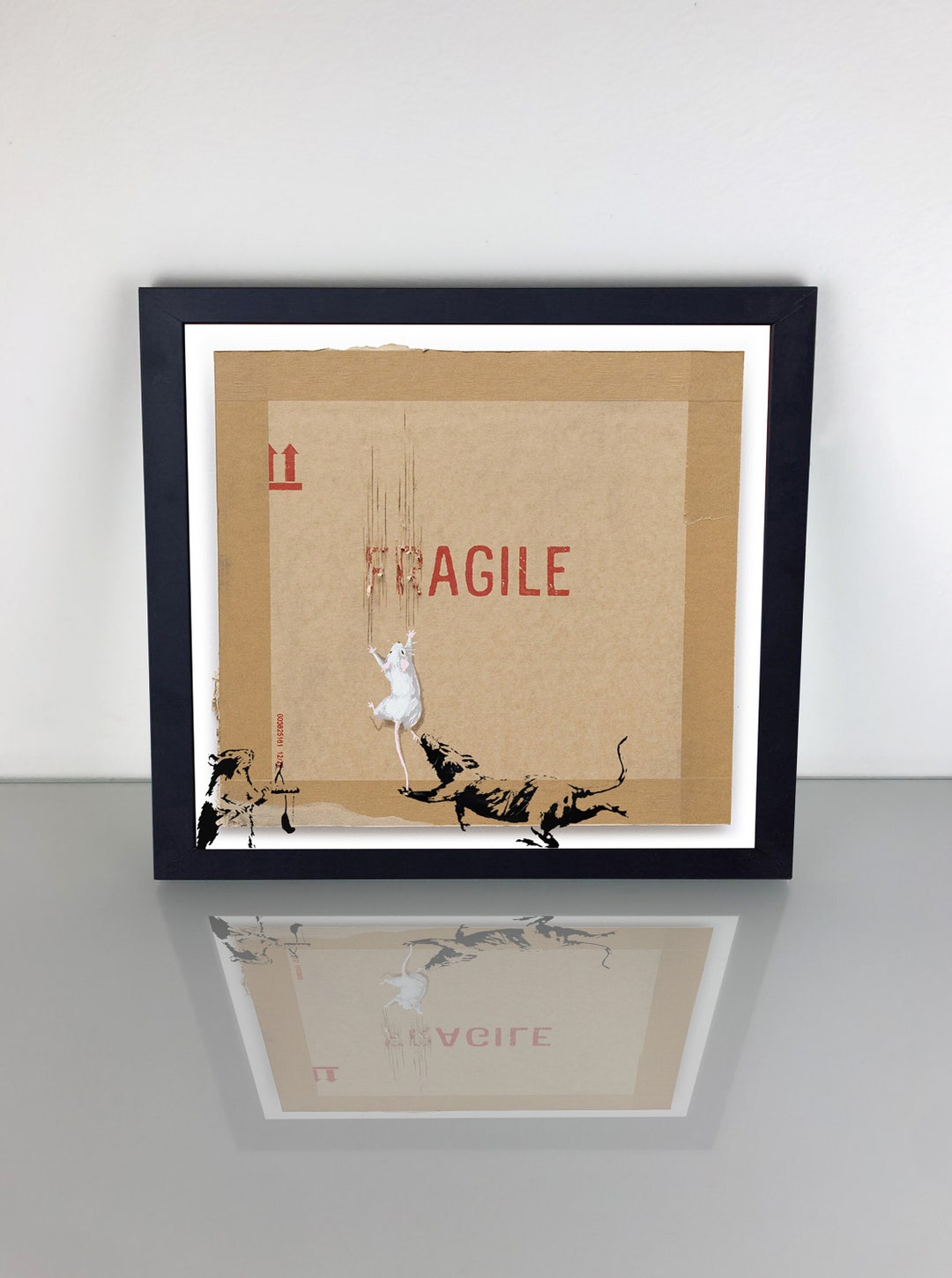 Banksy Fragile Mouse Framed Print Croydon Slingshot Rat Ukraine 2022 ...