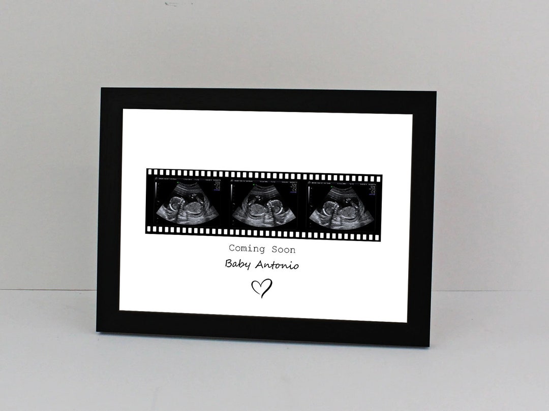 Personalised Ultrasound Baby Scan Print Pregnancy Picture Photo Frame ...