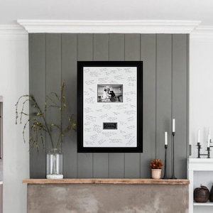 Personalised Wedding Guest Message Signing Mount Board Kit - Signature ...