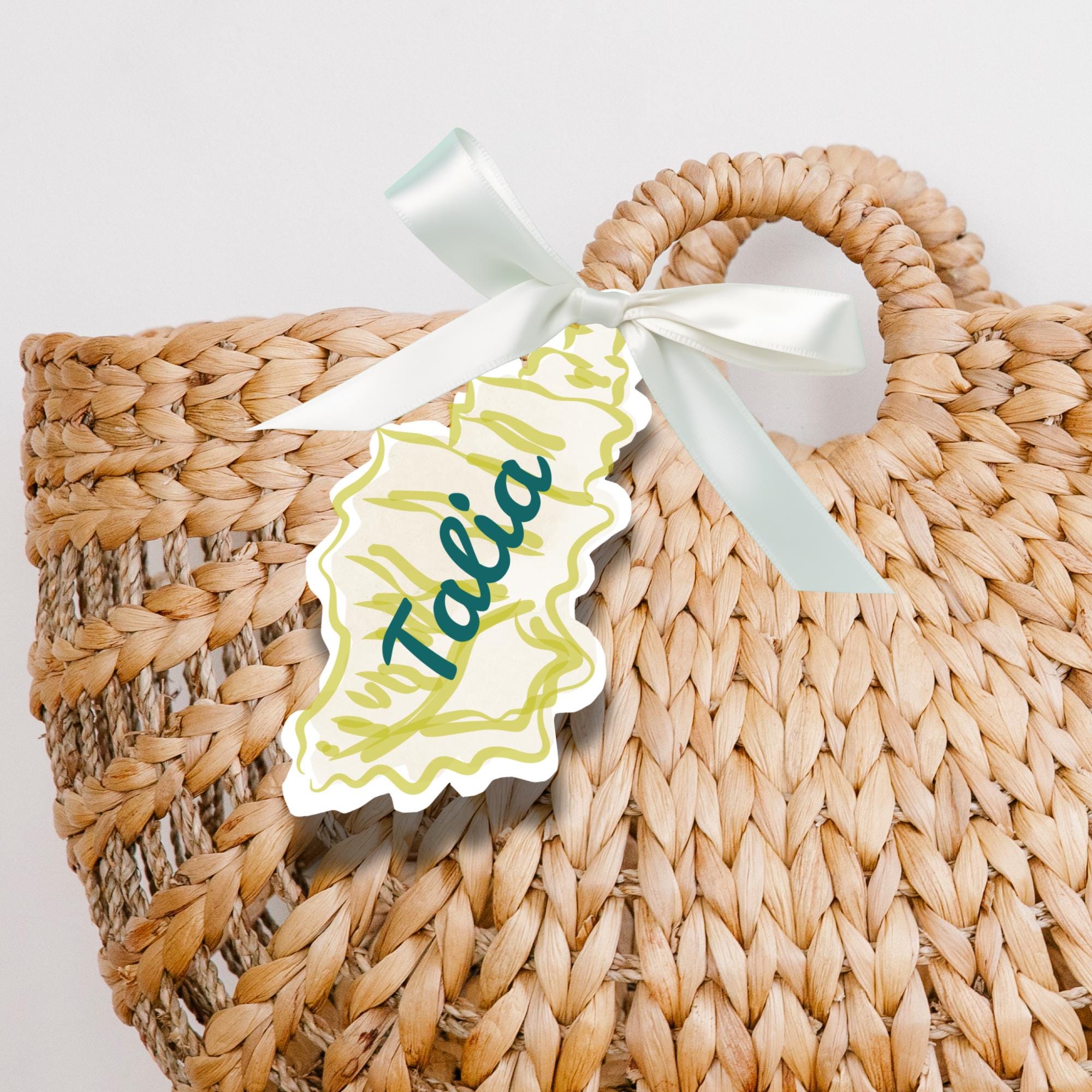 Seashells & Wedding Bells Watercolor Name Cards I Place Cards and Gift ...