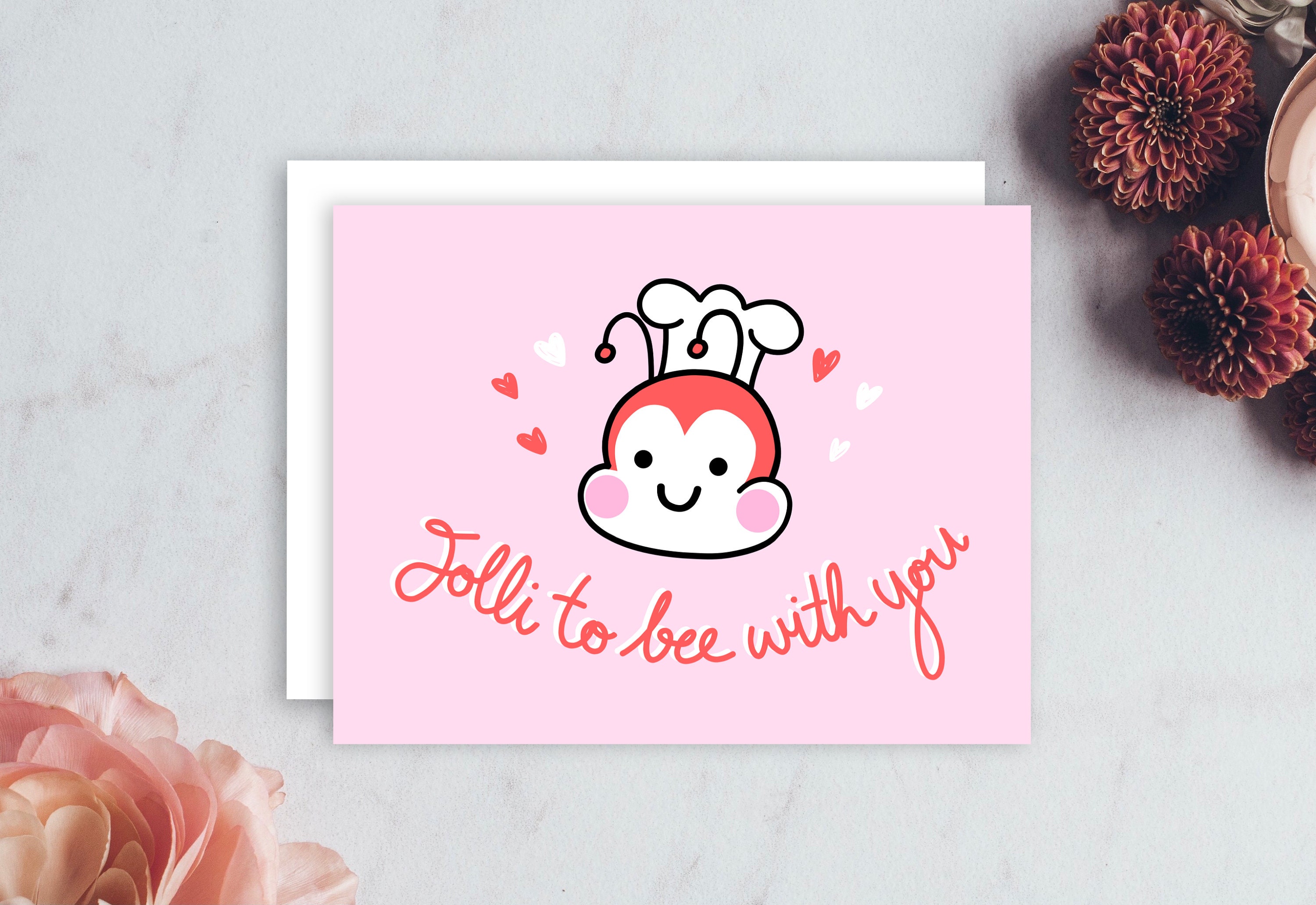 Jollibee Bee Love Anniversary Greeting Card Cute Funny Pun - Etsy Canada