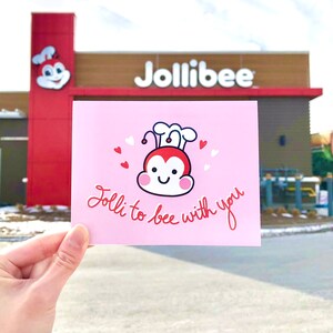 Jollibee Bee Love Anniversary Greeting Card Cute Funny Pun Food Kawaii ...