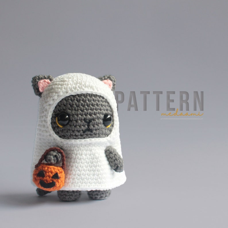 PDF PATTERN Halloween Ghost Cat Amigurumi - Etsy