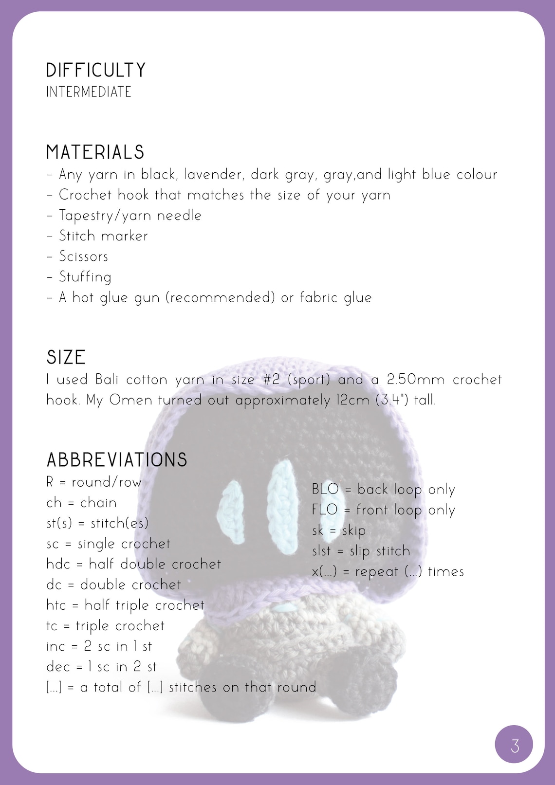 PDF PATTERN Shadow Agent Amigurumi - Etsy