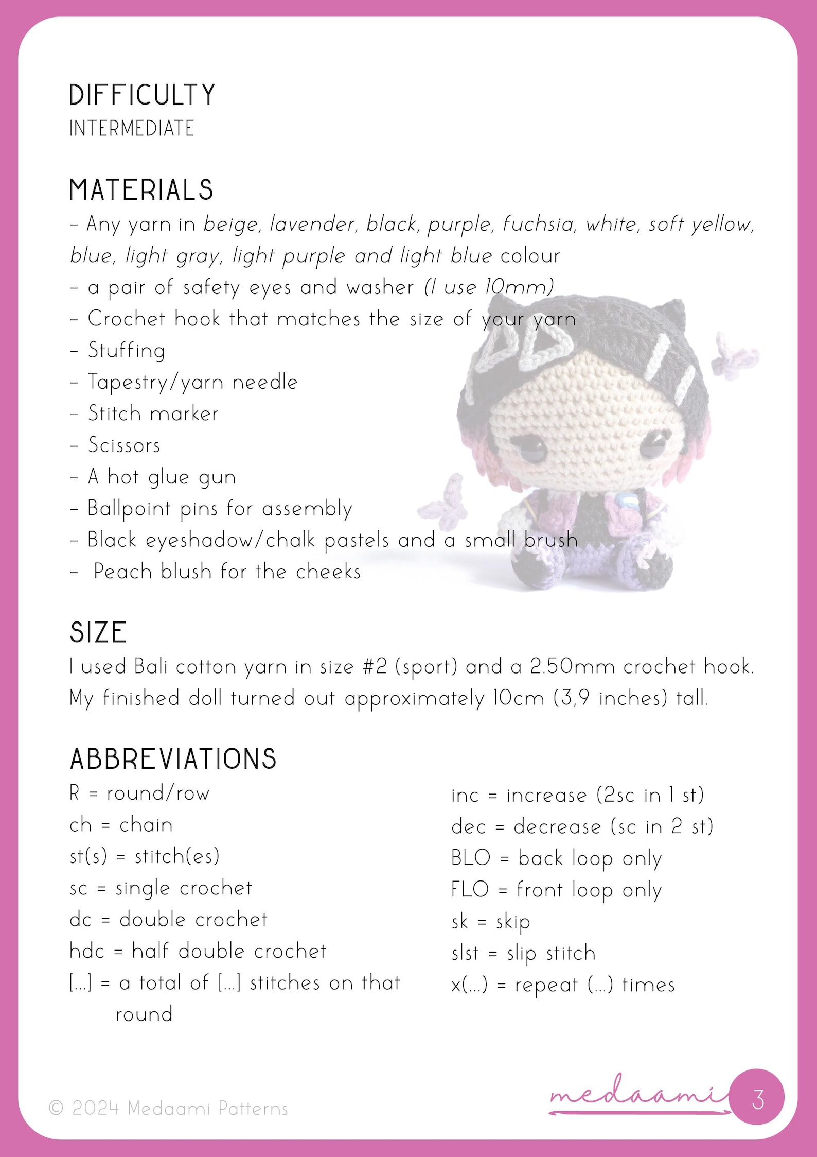 PDF PATTERN | Butterfly Agent Amigurumi - Etsy