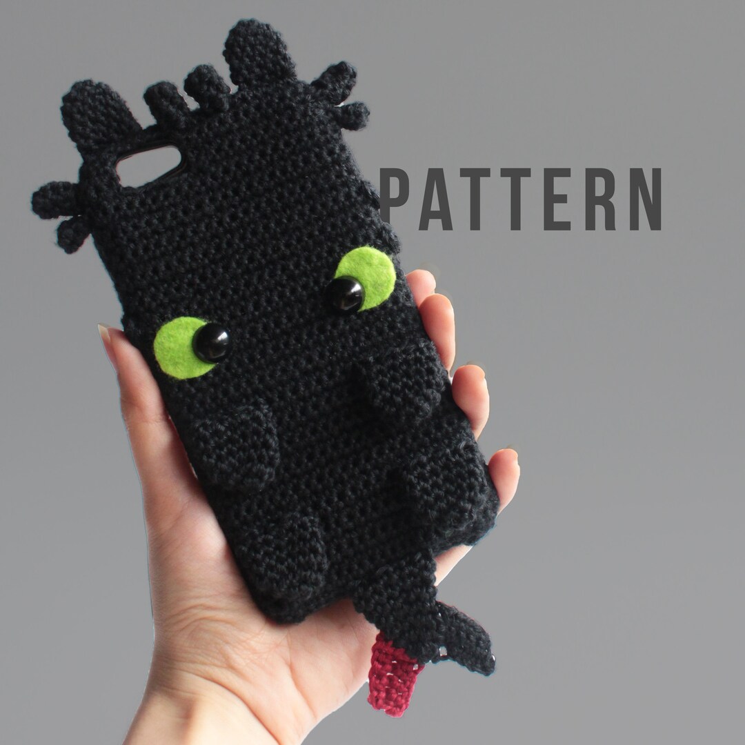 PDF PATTERN | Fury Dragon Phone Case Amigurumi - Etsy