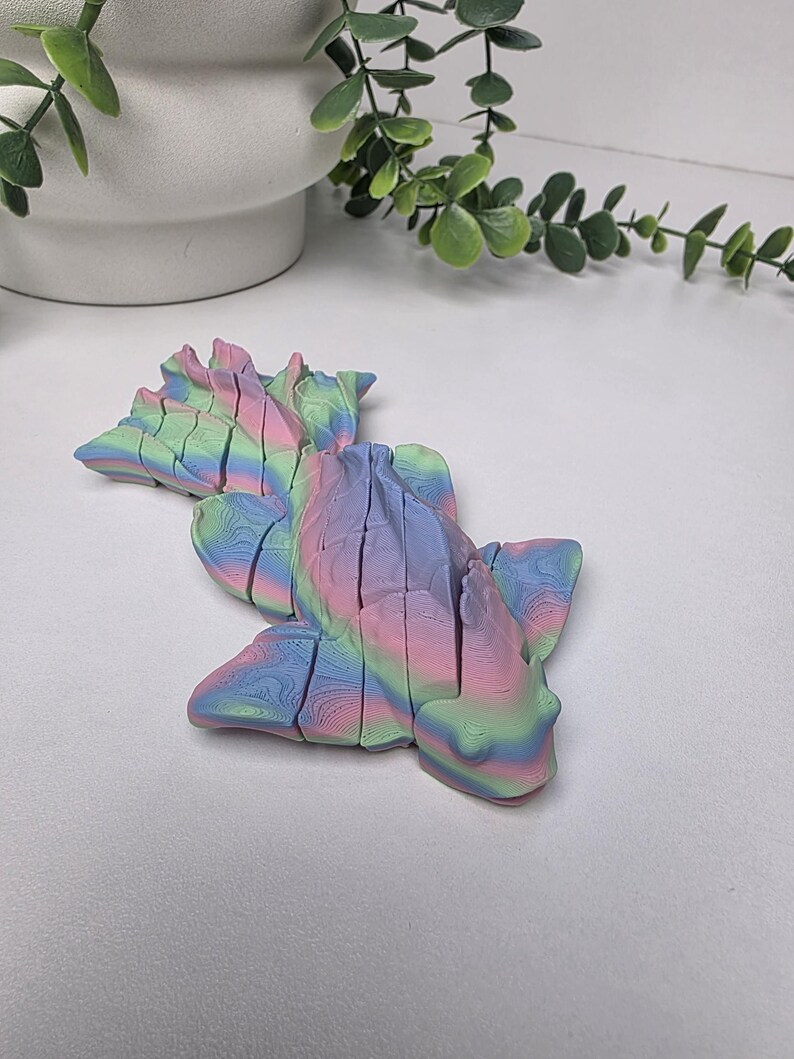3D Printed Fidget Fish - Articulated Koi Fish W/ Movement - Etsy