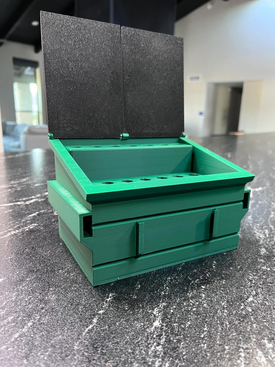 3D Printed Dumpster Pen Holder Display- Pen Stand W/ Hinges - Etsy