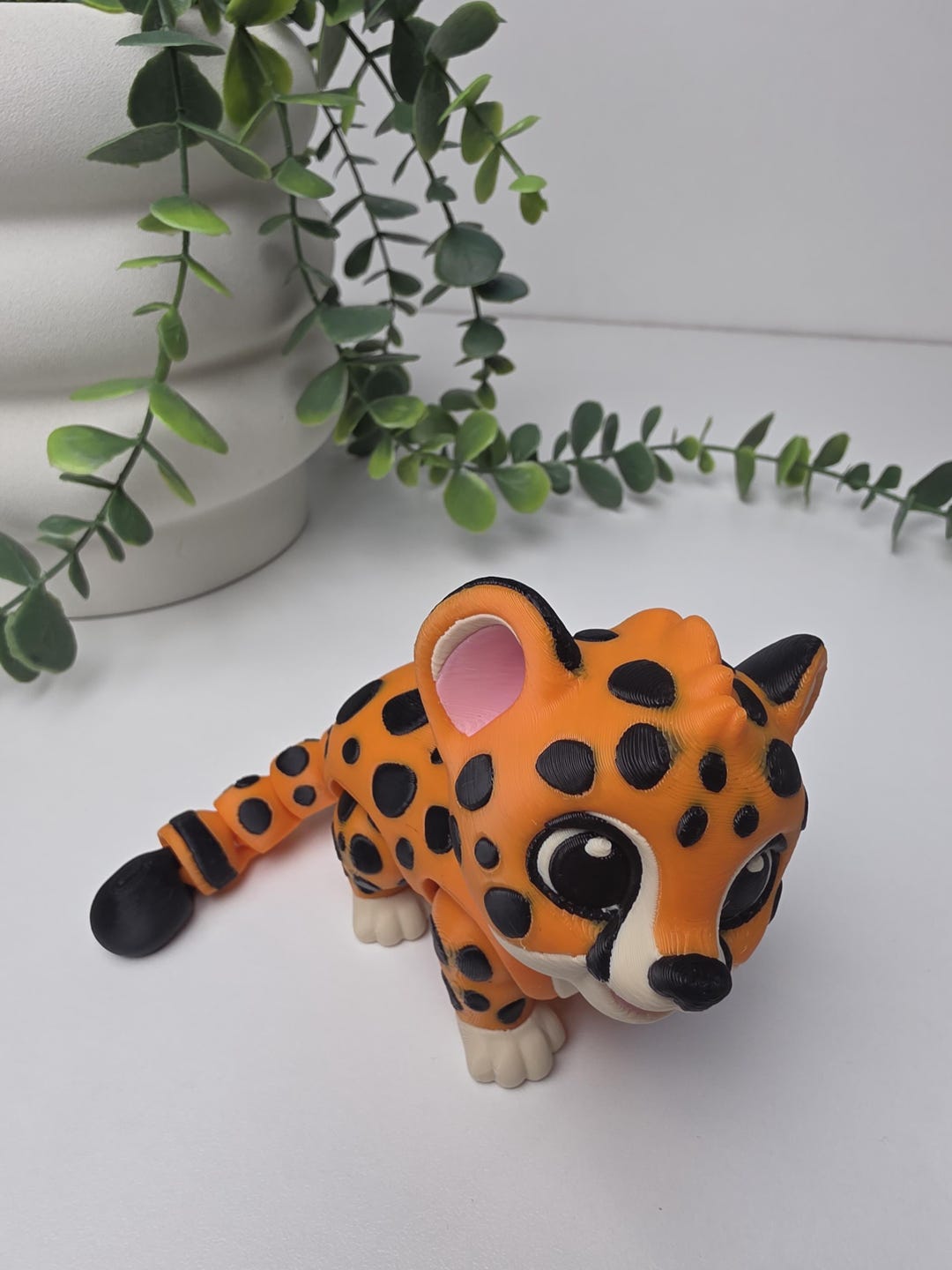3D Printed Cheetah Tiger - Articulated W/ Spots - Etsy