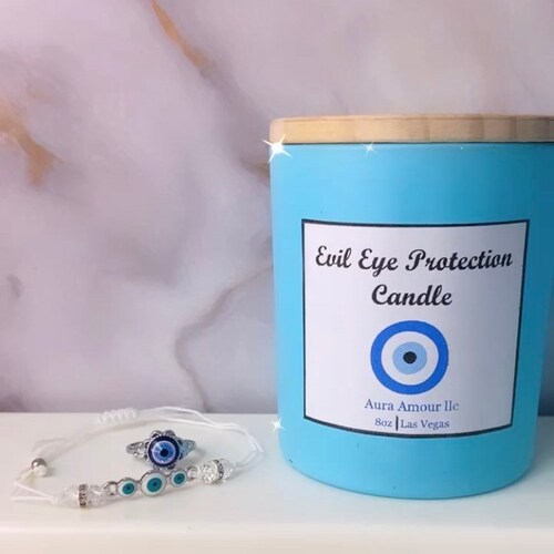 Evil Eye Tealight Candles Evil Eye Gifts Protection Candle - Etsy