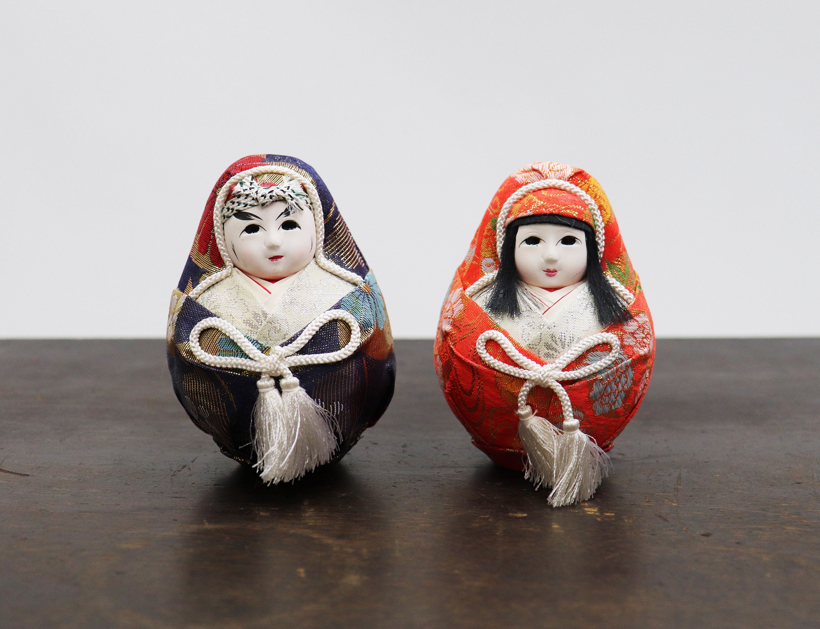 Small Hime Daruma male and female Doll Kimono Doll | Etsy