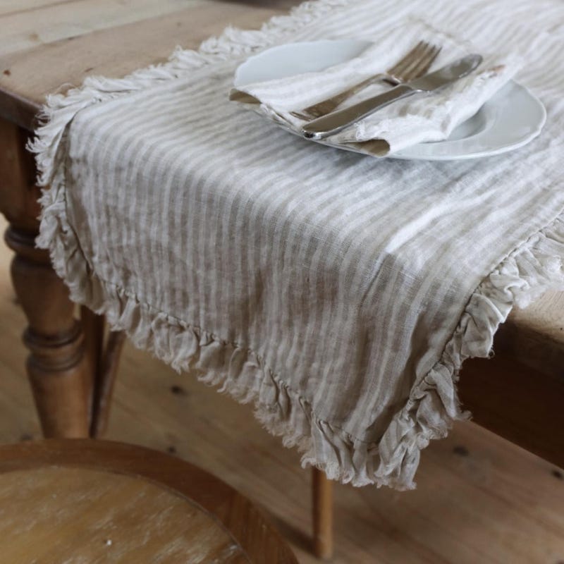 Ruffled Table Runner - Etsy