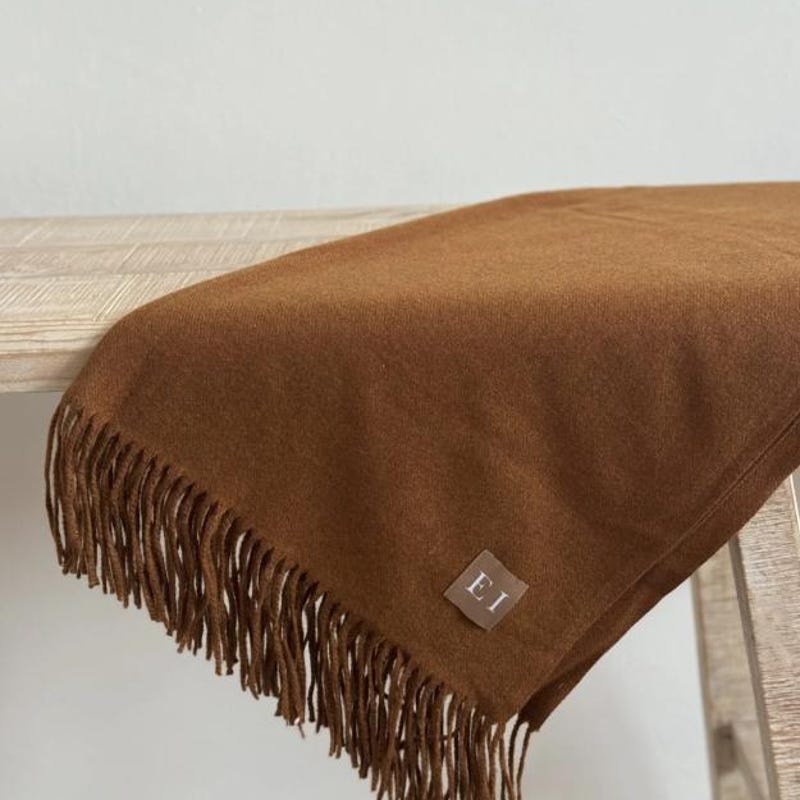 Bed Throws and Blankets Rust - Etsy UK