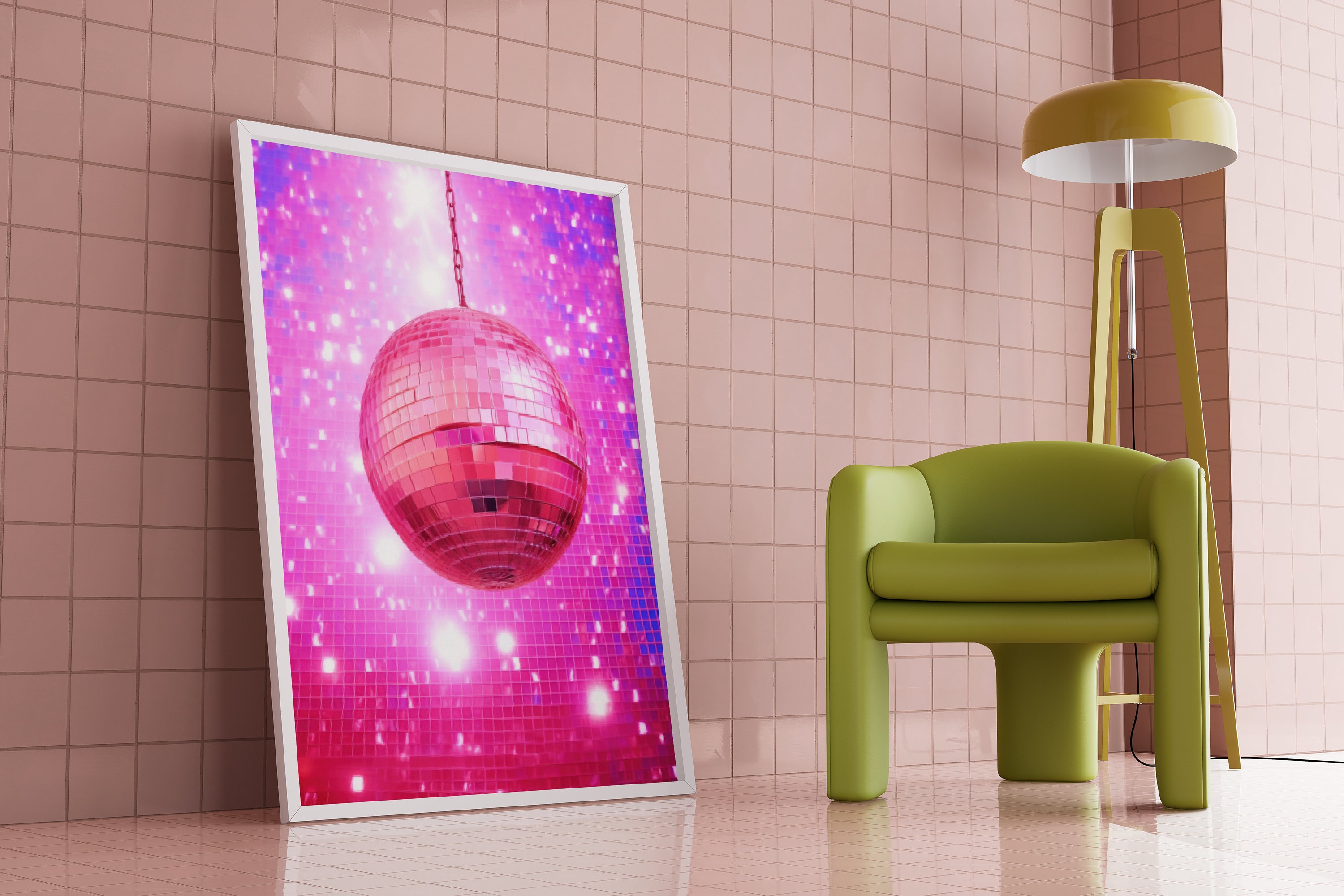 Disco Ball Printable Wall Art Dorm Decor Dorm Wall Art - Etsy