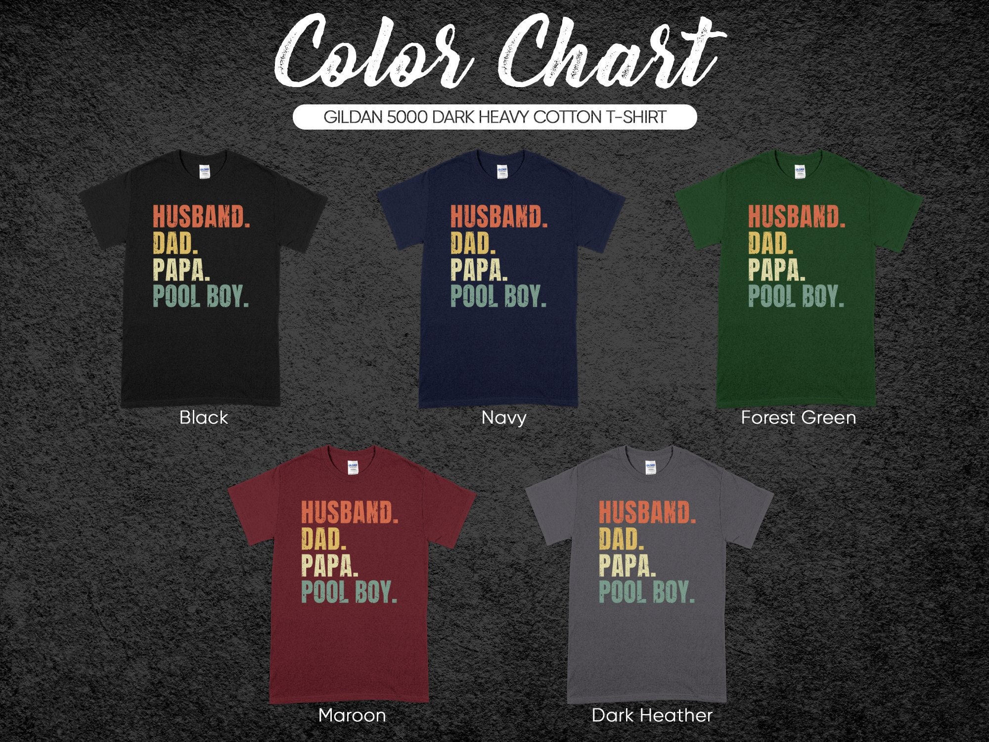 Husband Dad Papa Pool Boy Shirt, Father's Day Swimming Pool Gifts ...