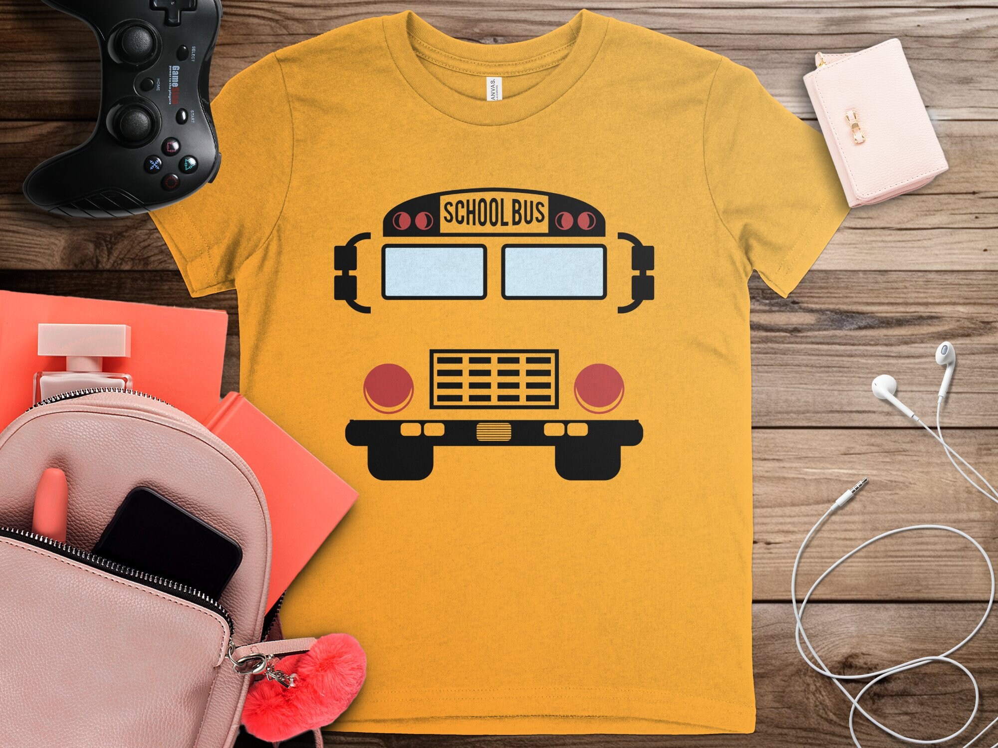 Yellow School Bus Shirt, Adorable School Bus Tee for Kids, Baby to ...