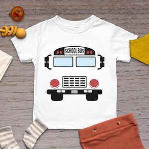 School Bus Shirt, Yellow School Bus Kids Shirt, School Bus Toddler T ...