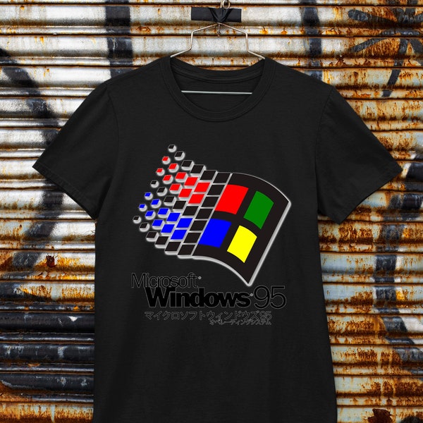 Windows 95 T Shirt - Etsy UK