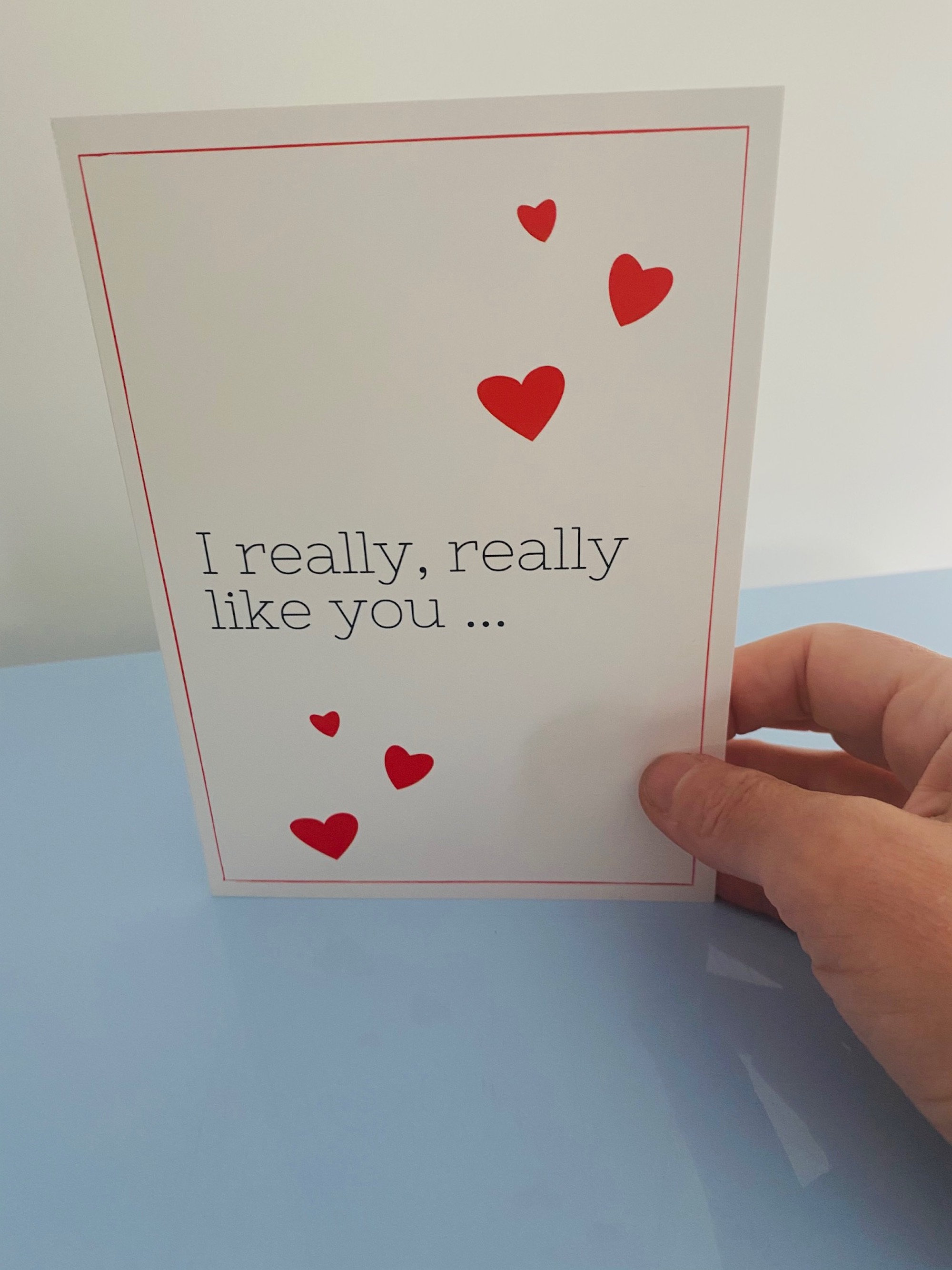 I Really Like You Card, Friendship Card - Etsy UK