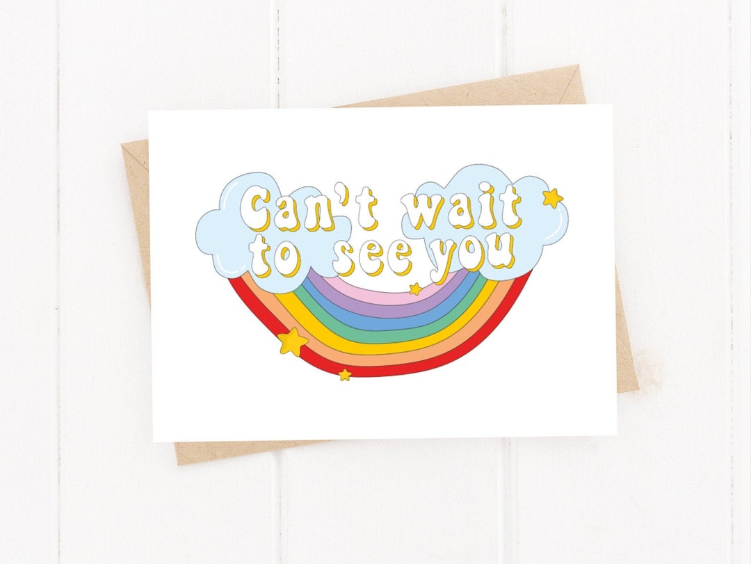 Can't Wait to See You Card, BBF, Boyfriend Card, Friendship card, Miss ...