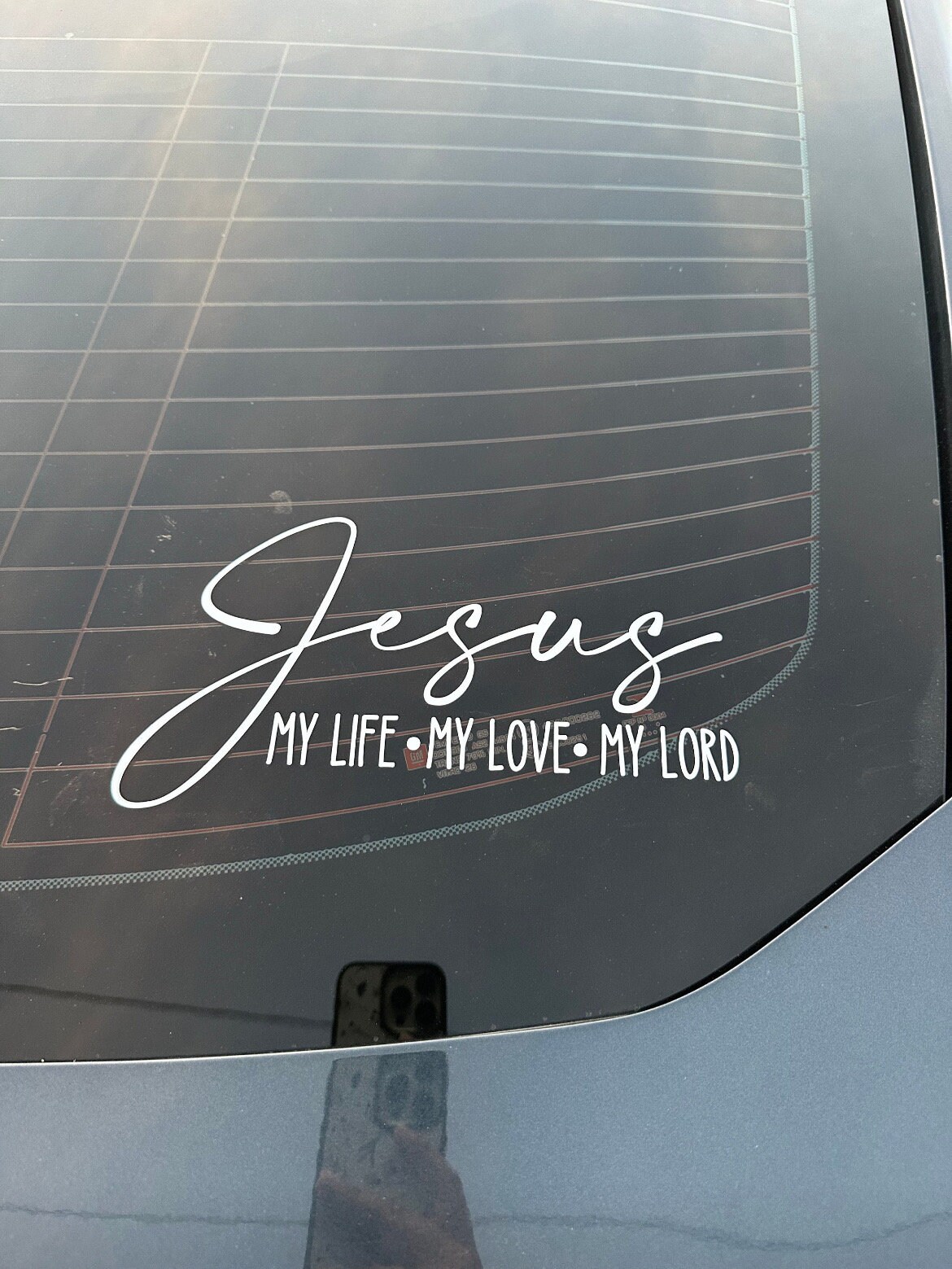 Jesus Decal - Christian Car Sticker - Window Decal - Etsy