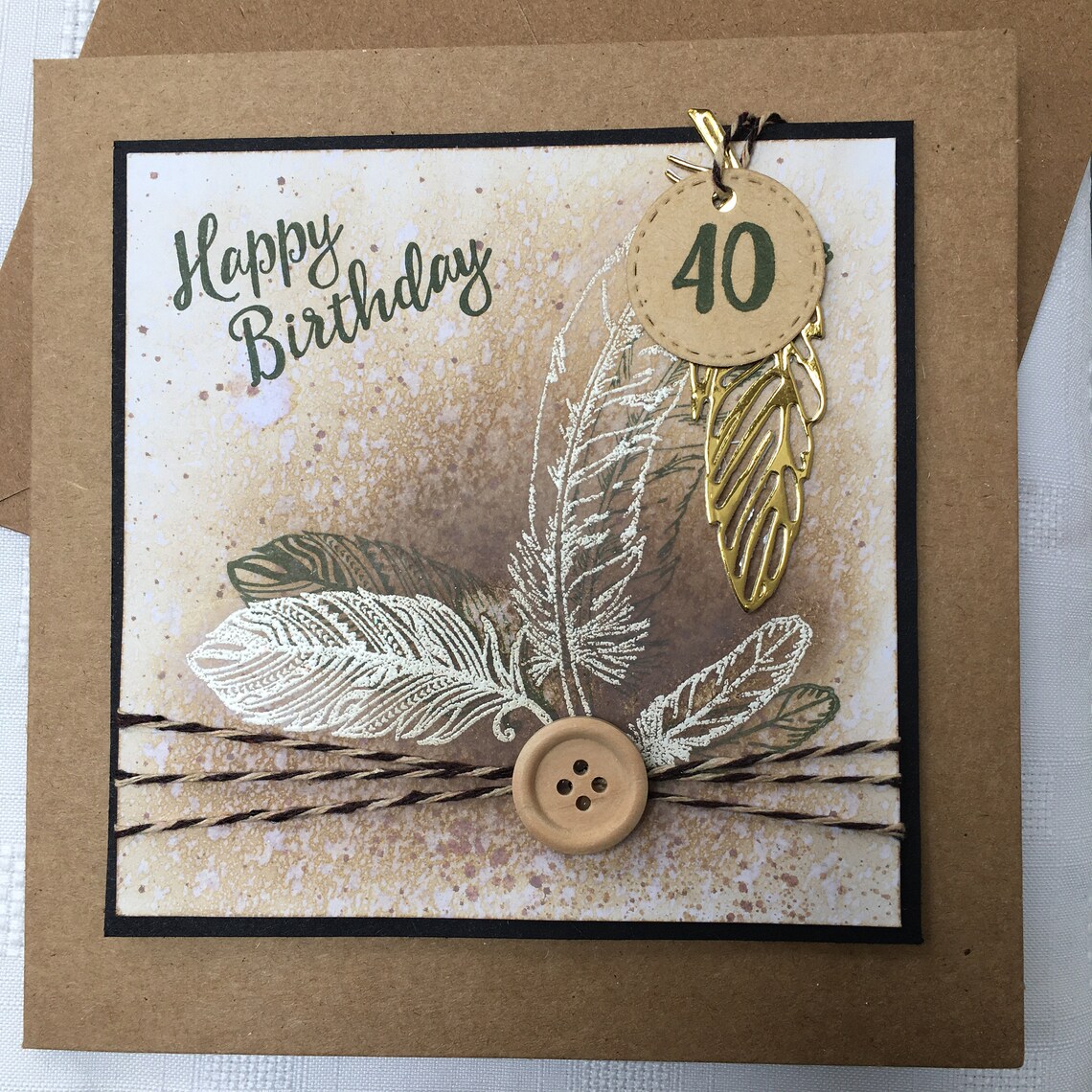 Customised Birthday Card, Non Gender Specific, Hand Made With Charm in ...