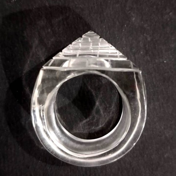 Silver Pyramid Ring - Etsy
