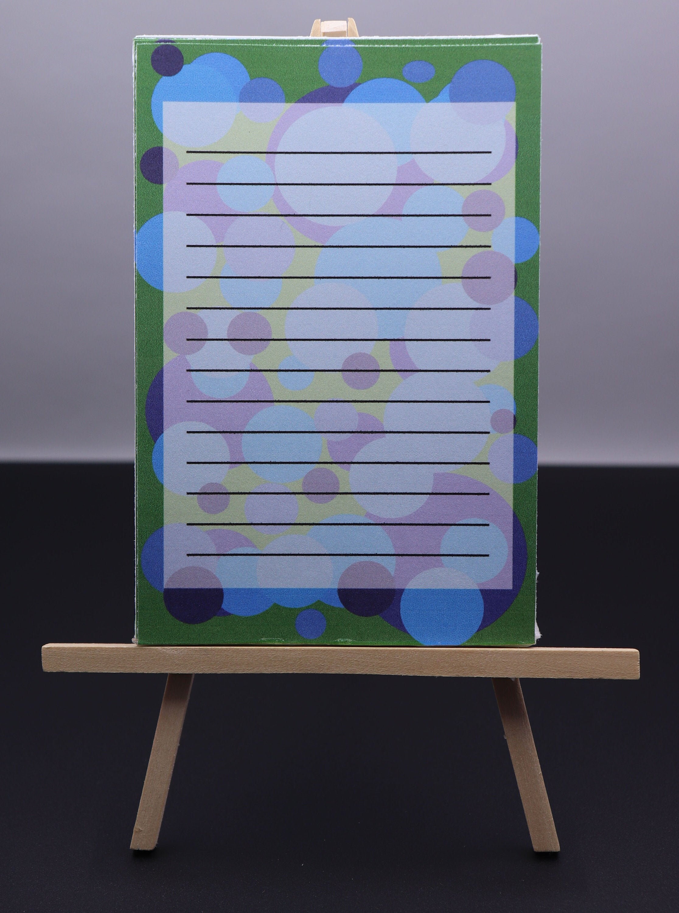 Blue Bubbles Notepad - Etsy