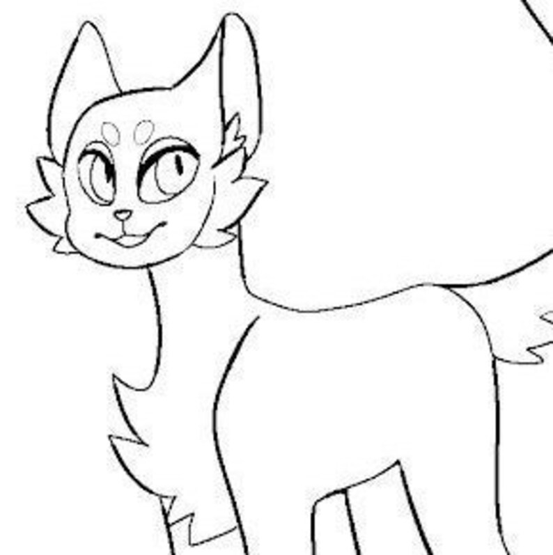 Feral Cat Reference Sheet Base | Etsy
