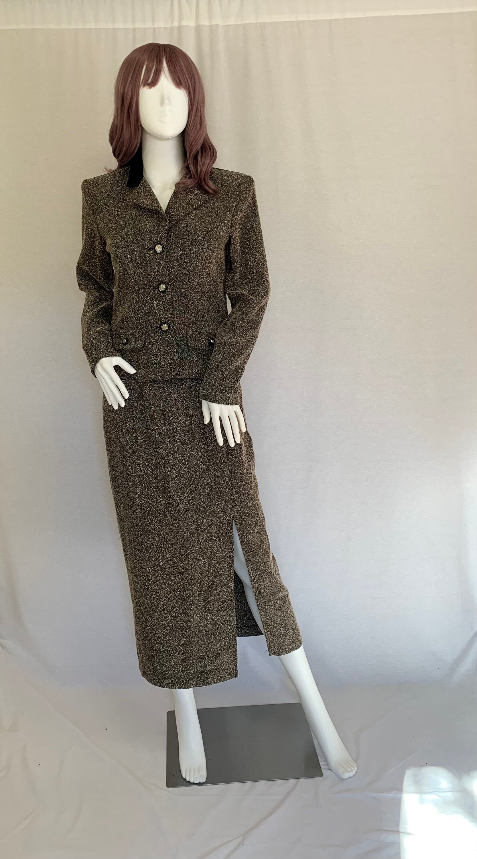 1990s Dawn Joy Fashions Jacket and Skirt Set - Etsy